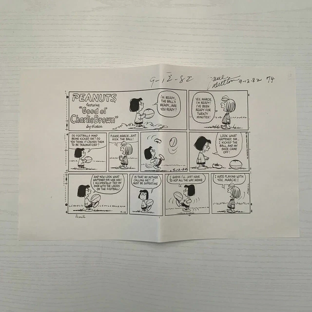 Peanuts Original Comic Strips at Helen Byrne blog