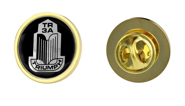TRIUMPH TR3A GRILLE Logo Clutch Pin Badge - Gold £2.99 - PicClick UK
