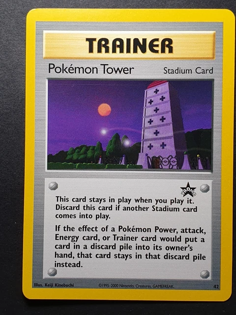 CARTE POKEMON PROMO Black star - Pokémon Tower # 42 -EN- note 7/10 Near ...