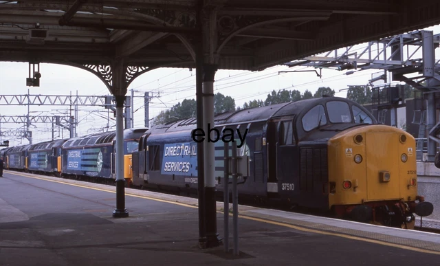 35MM RAILWAY SLIDE-DIESEL Electric Class 37. 37259 with 57008, 57004 ...