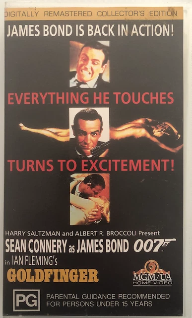 GOLDFINGER VHS VINTAGE Classic James Bond 007. Sean Connery Collectors Edition. $9.90 - PicClick AU
