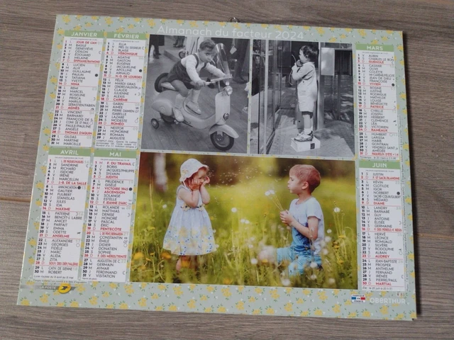 CALENDRIER LA POSTE 2024. Almanach du facteur. qualité supérieure EUR 7 ...