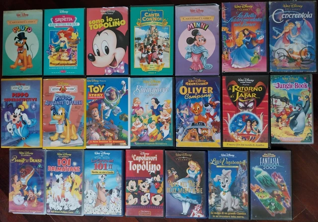 LOTTO 21 VIDEOCASSETTE VHS WALT DISNEY CLASSICI Topolino Pippo Pluto ...