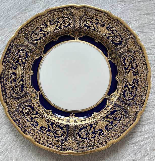TIFFANY & CO antique Royal Doulton Plate in cobalt blue and gold. £312. ...