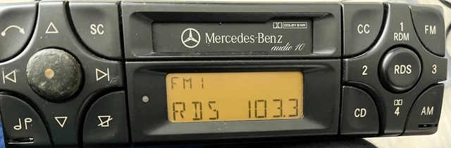 MERCEDES AUDIO 10 Cassetten Autoradio Becker BE3100 mit Radio CODE EUR ...