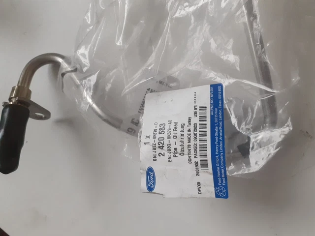 FORD RANGER T6 MK1 Turbo Oil Feed Pipe 2420583 JB3Q-6K679-AC NEW ...