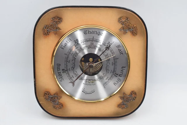 REAL LEATHER BAROMETER By Daymaster Made in Wales Simply Leather £19.99 ...