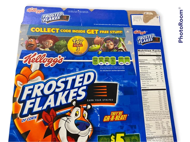 KELLOGG’S FROSTED FLAKES Toy Story 3 Cereal Box EUR 6,56 - PicClick FR