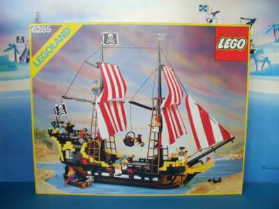 >>LEGO 6285* BLACK SEAS BARRACUDA 100% Pirate Ship with BA+ORIGINAL ...