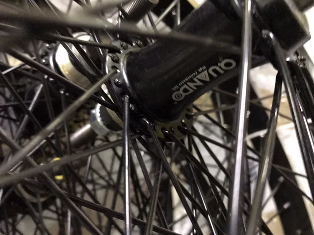 20&X1.7 5 REAR BMX Wheel Weinmann AS7X Rim With Quando Hub 14mm Axle ...