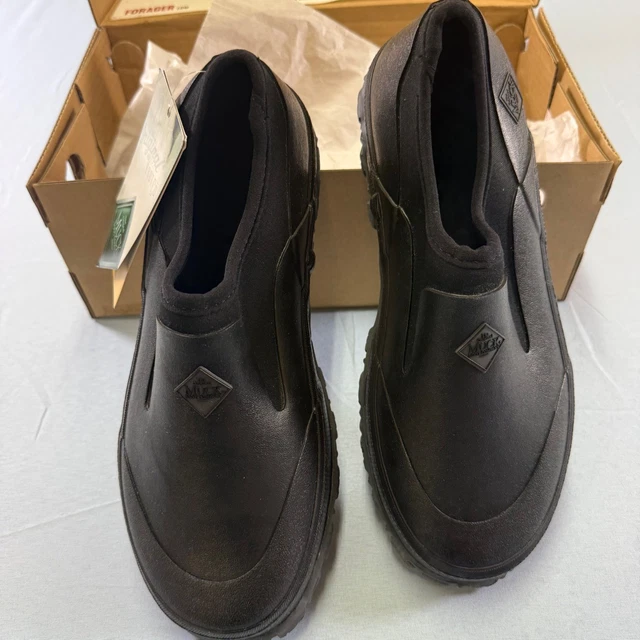 MUCK BOOT COMPANY Forager Low Black Waterproof Slip On Shoes Men 9 ...