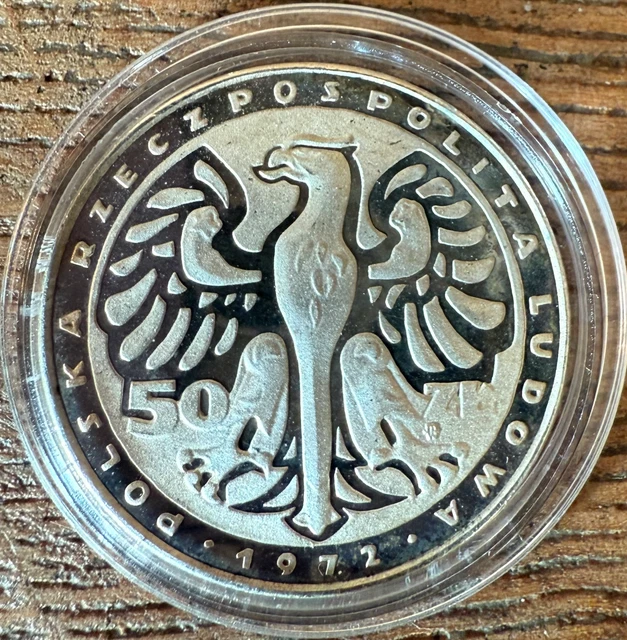 POLISH 50 ZŁOTYCH "Fryderyk Chopin" Silver Proof Pattern Coin 1972, KM# Pr202 EUR 56,90 ...