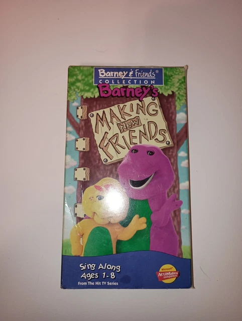 1995 BARNEY'S MAKING New Friends VHS Tape £17.66 - PicClick UK