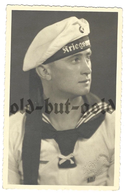 PORTRAIT FOTO SOLDAT Kriegsmarine - Matrose - ww2 - Wk2 - Militaria ...
