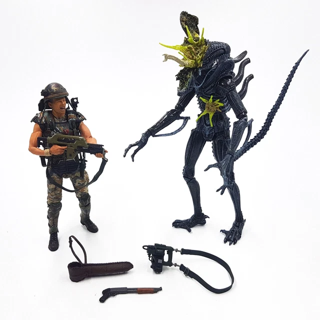 ALIENS - CORPORAL Dwayne Hicks vs Xenomorph Warrior | NECA 2013 ...