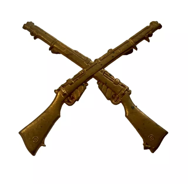 1930S 1940S WW2 AIF Military Crossed .303 Rifle Marksman Sniper Badge ...