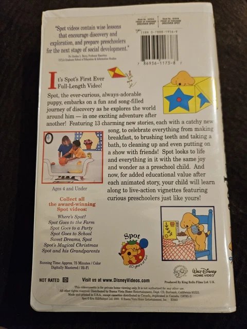 DISCOVER SPOT (VHS, 2000) Disney With Puzzle $8.00 - PicClick CA