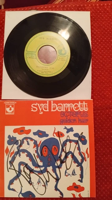 VINYLE PINK FLOYD SYD BARRETT OCTOPUS AUTOGRAPH DEDICACE ROGER WATERS ...