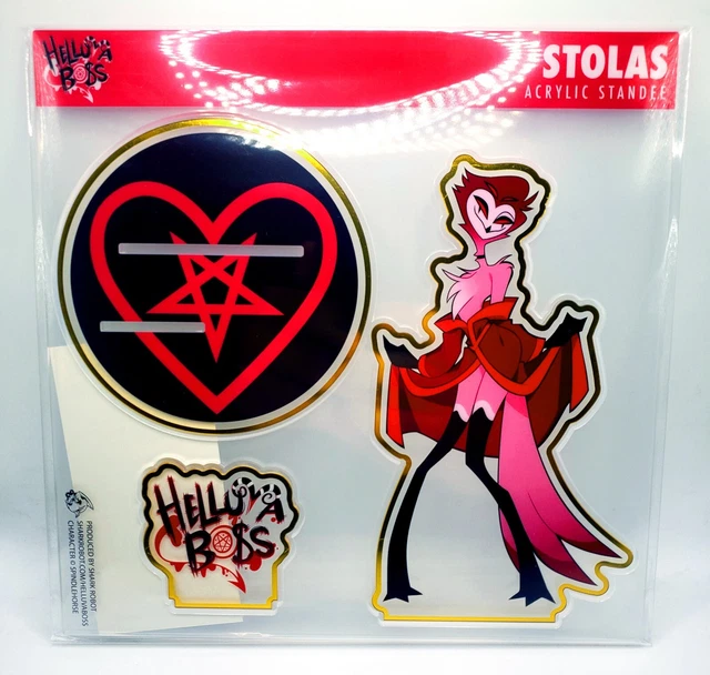 STOLE PIN-UP HELLUVA Boss (2024) supporto acrilico con bordo oro ...