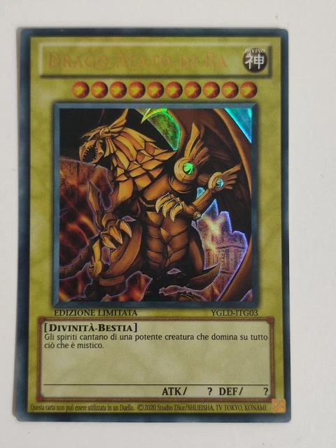 YU-GI-OH! DRAGO ALATO di Ra ULTRA RARA - Italiano EUR 2,90 - PicClick IT
