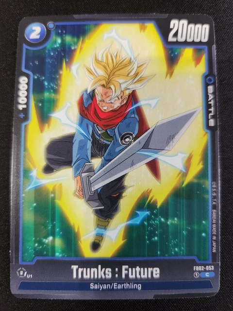 CARTE EXACTE PHOTO Trunks Future FB02-053 DBS Fusion World Flazing Aura EUR 4,43 - PicClick FR