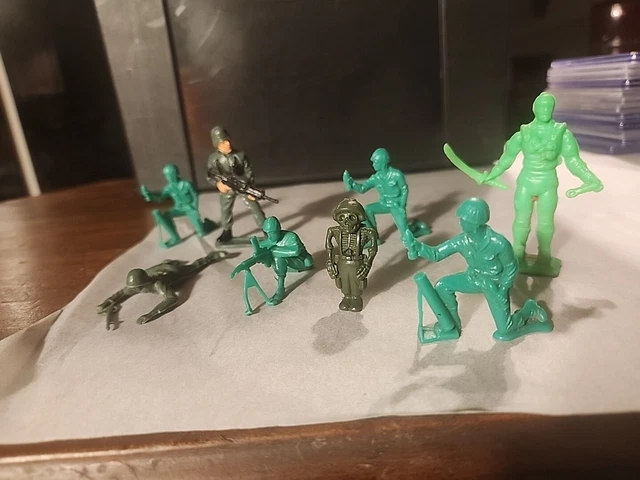 VINTAGE PLASTIC ARMY Men Soldiers Marx Mpc - Lot of 8 $6.00 - PicClick