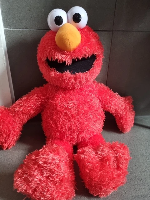 VINTAGE SESAME STREET Elmo Red Talking Plush 1997 Soft Toy 15” Inches £ ...