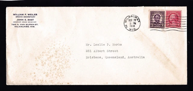 1931 UNITED STATES GEORGE WASHINGTON 2c&3c DECIMAL STAMP COMMERCIAL ...