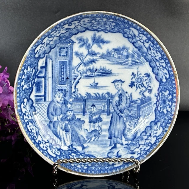 EARLY MINTON ‘CHINESE Family’ pearlware small Plate, England C1800 £81. ...