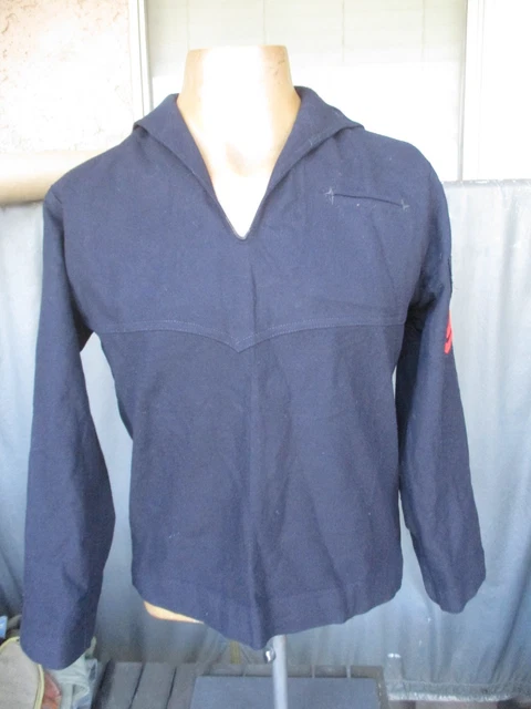 WWII USN, NAVY Blue Wool Crackerjack Jumper Undress Top with Rating ...