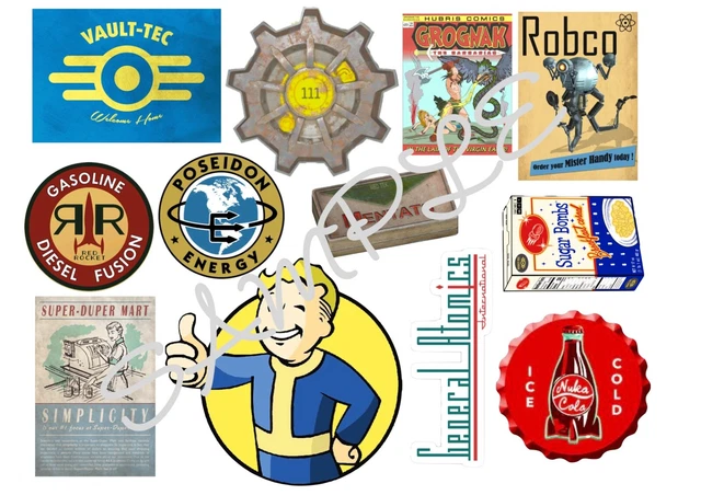 FALLOUT THEMED EDIBLE Icing Sheet A4 Cake Toppers £5.50 - PicClick UK