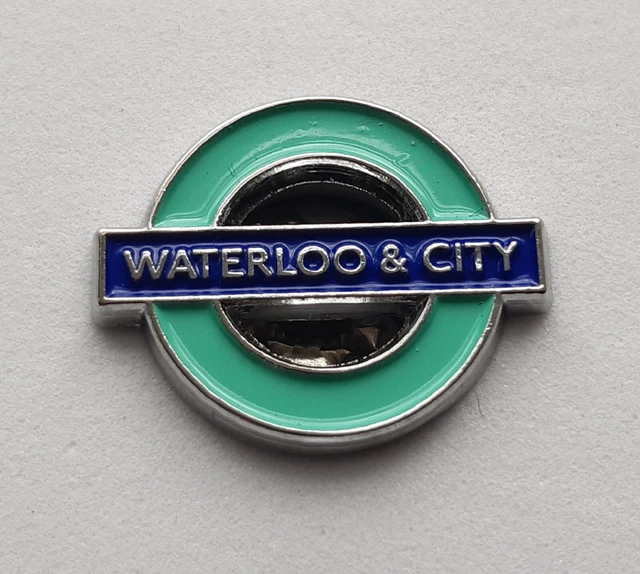 WATERLOO & CITY London Underground Tube Enamel Lapel Pin Badge ...
