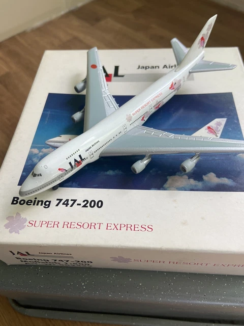 SPECIAL EDITION JAL "Super Resort Services" Boeing 747-200- Herpa 1-500 ...