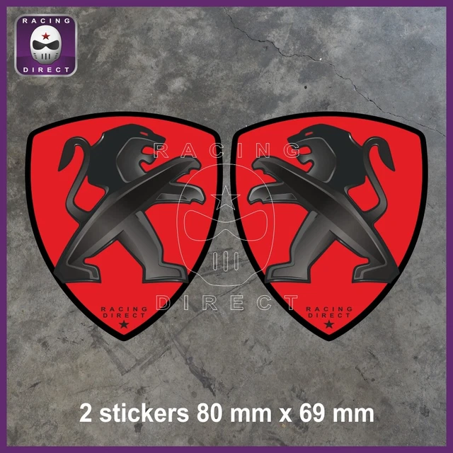 PEUGEOT SPORT STICKER RED BLACK decal aufkleber 108 208 107 RCZ 207 308 ...