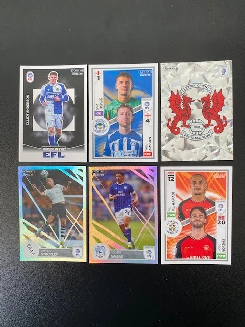 PANINI EFL 2025/26 - Mixed Lot - Football Stickers - Mint Condition ...