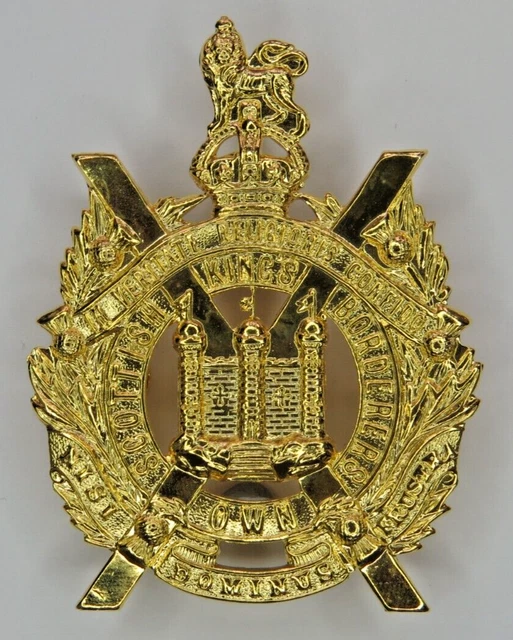 THE KING'S OWN Scottish Borderers Regiment Cap Badge KOSB Kings Crown £ ...