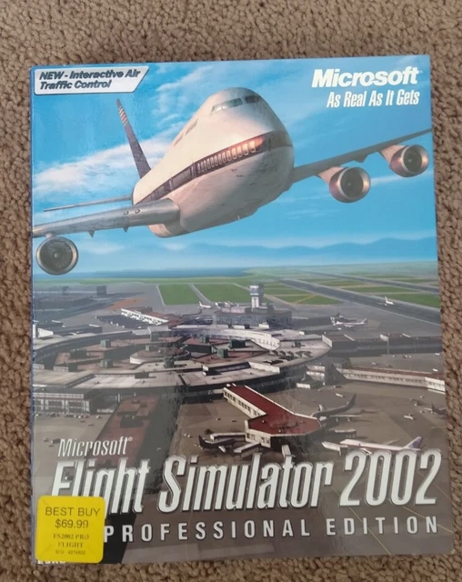 MICROSOFT FLIGHT SIMULATOR 2002 édition professionnelle (PC, 2001) EUR 24,53 - PicClick FR