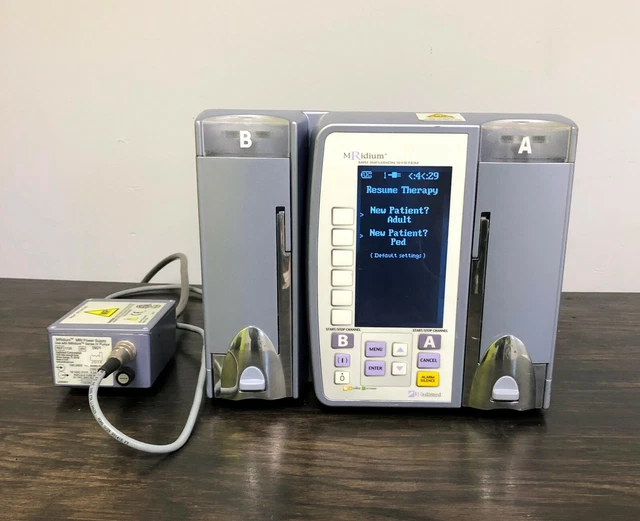 IRADIMED MRIDIUM 3850R Y 3851 Mri IV Infusión Bomba Con Suministro ...
