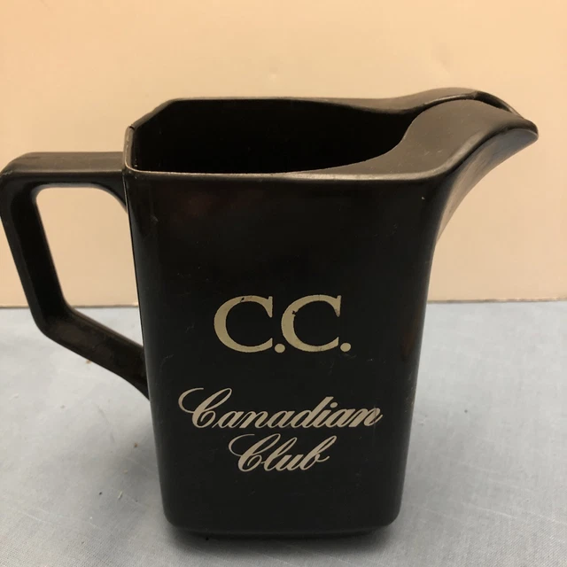 VINTAGE BLACK PLASTIC Canadian Club Pitcher $10.00 - PicClick