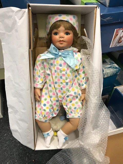 POUPON DE COLLECTION Porcelaine Poupée 65 cm. État Parfait EUR 36,48 - PicClick FR