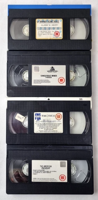 BUNDLE X4 VINTAGE VHS Film Big Box Ex Rental Tapes CLARA'S HEART ...