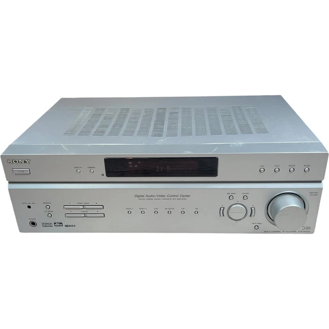 SONY STR-DE400 MULTI Channel AV Receiver Silver Power Tested Spares Or ...
