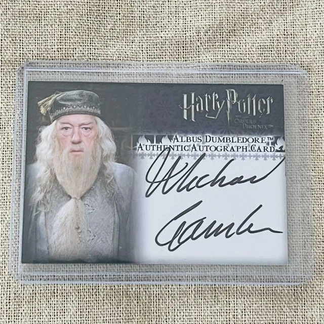 HARRY POTTER ALBUS DUMBLEDORE Authentic Autograph Signature Card japan ...
