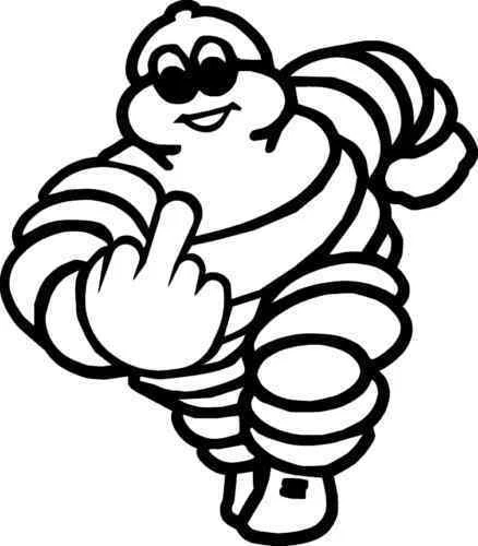 MICHELIN MAN DECAL x4 ( vinyl outline only) in kit £3.30 - PicClick UK