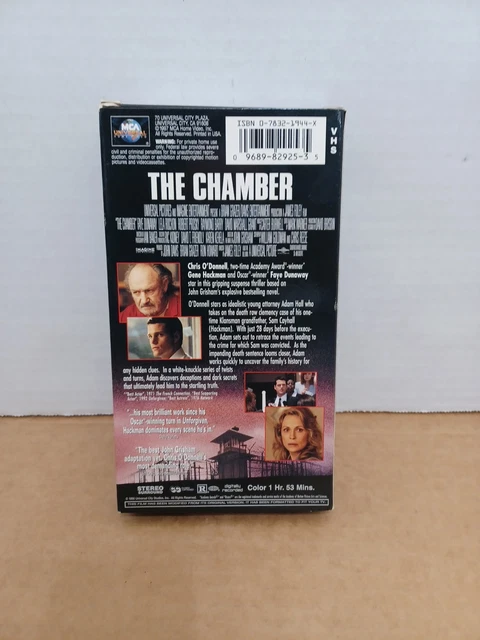 THE CHAMBER (VHS) Gene Hackman, Chris O'Donnell £6.06 - PicClick UK