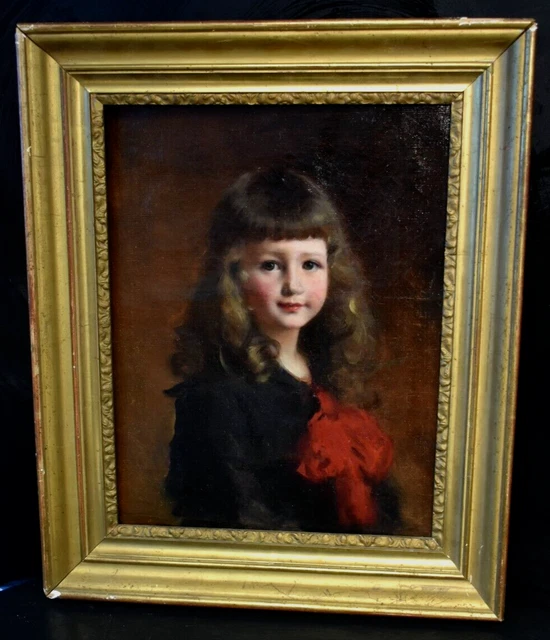 TABLEAU ANCIEN HUILE sur toile portrait de jeune fille Signé XIXème EUR ... TABLEAU ANCIEN HUILE sur toile portrait de jeune fille Signé XIXème EUR ...