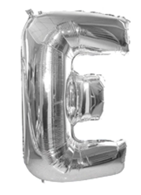 LETTRE BALLON FEUILLE E à Gonfler Anniversaire D'Enfant Argent $4.56 ...