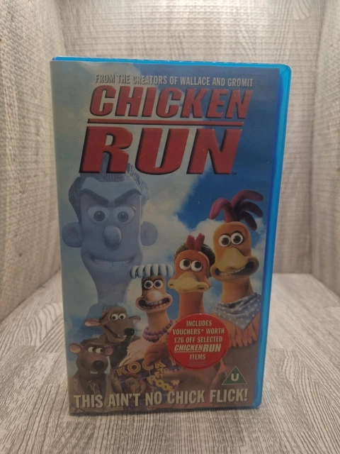 CHICKEN RUN - VHS (2000) - Aardman Animation - Pathe/Dreamworks - Mel Gibson £4.99 - PicClick UK