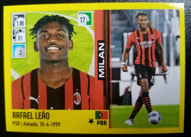 FIGURINA CALCIATORI PANINI 2021-22 2022 Rafael Leao Milan n 289 EUR 1 ...