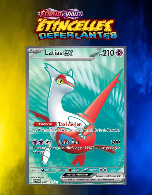 CARTE POKÉMON -LATIAS ex (SSP 220) - Des étincelles jaillissantes EUR ...